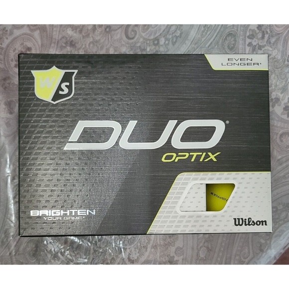 Wilson | Other | Wilson Duo Optix Matte Yellow Golf Balls Dozen Box ...